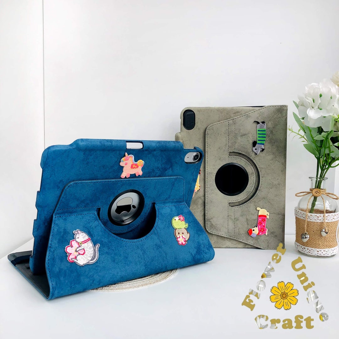 Sticker iPad Case 360 Degree Rotating Stand Built-in Pencil Holder,wake ...