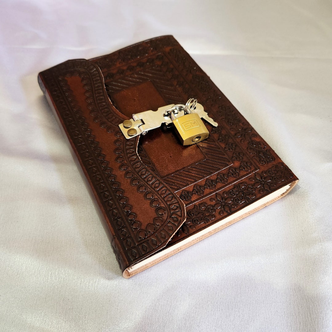 Leather Journal Lock and Key Leather Dairy, Notebook, Sketchbook, Dream ...