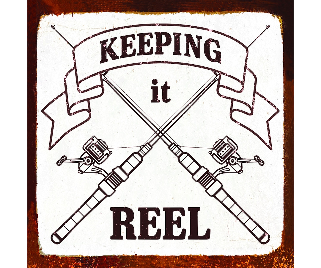 Keeping It Reel Vintage Sign Sticker, 4-in Square, Made With Uv-coated ...
