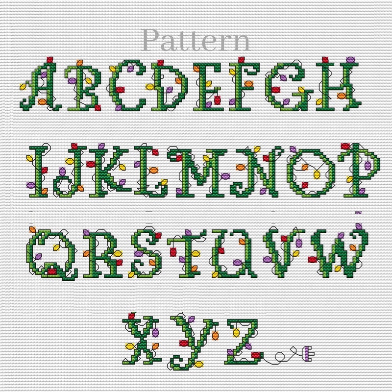 Cross Stitch Letters - Etsy