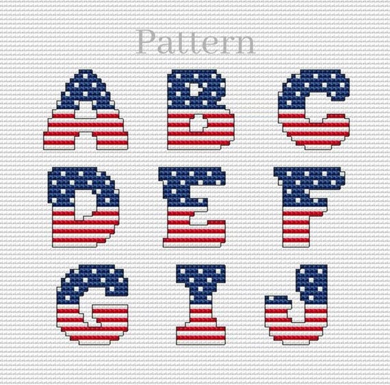 Patriotic Alphabet Patterns Patriotic Banner Patriotic Letter Papers