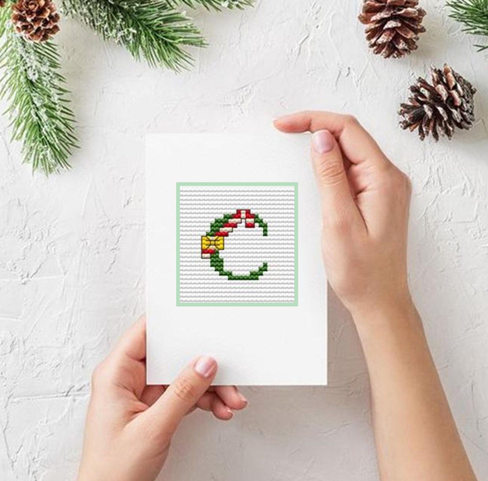 Christmas Alphabet Cross Stitch Pattern for Monogram Ornaments With ...