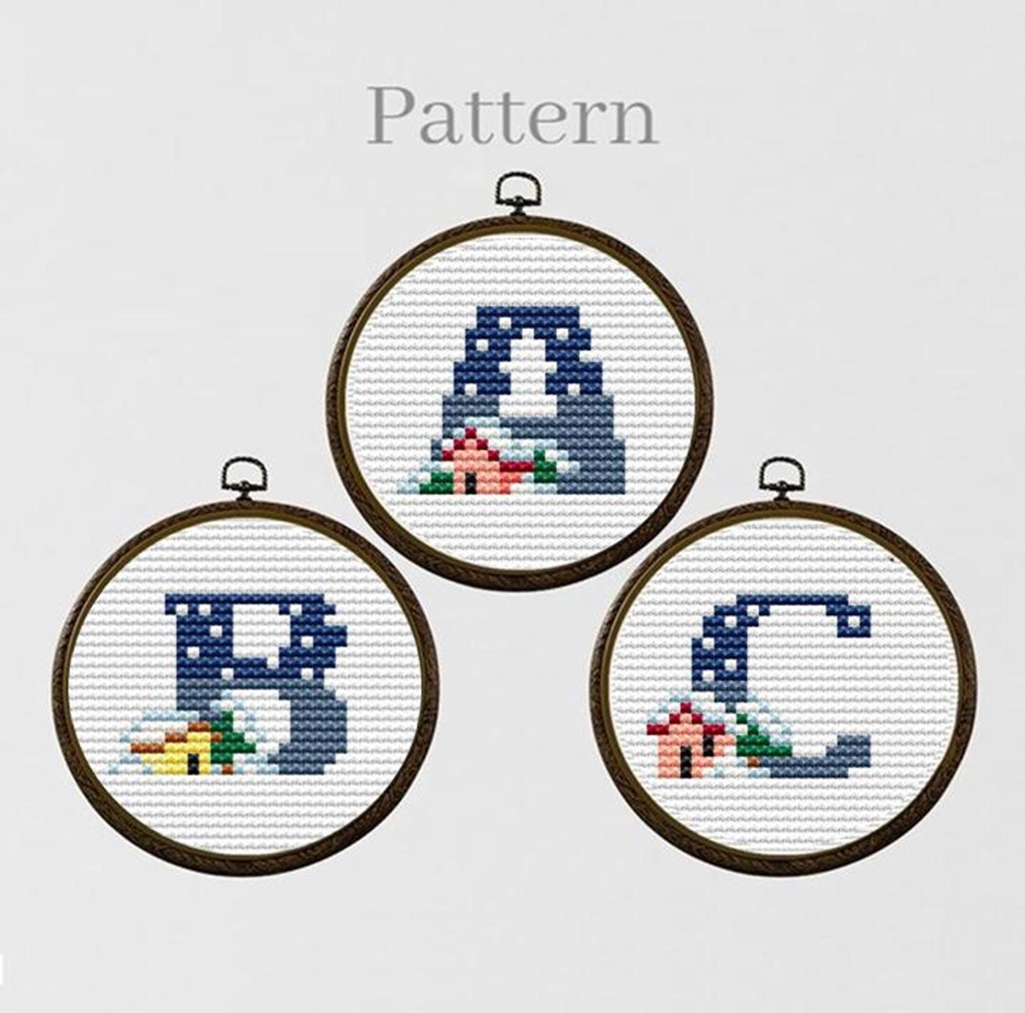 Christmas Alphabet Chart Cross Stitch Pattern, Monogram Letters, ABC ...