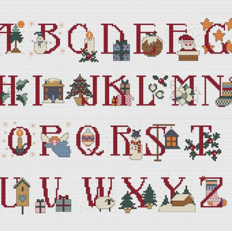 Crossstitch Monogram - Etsy