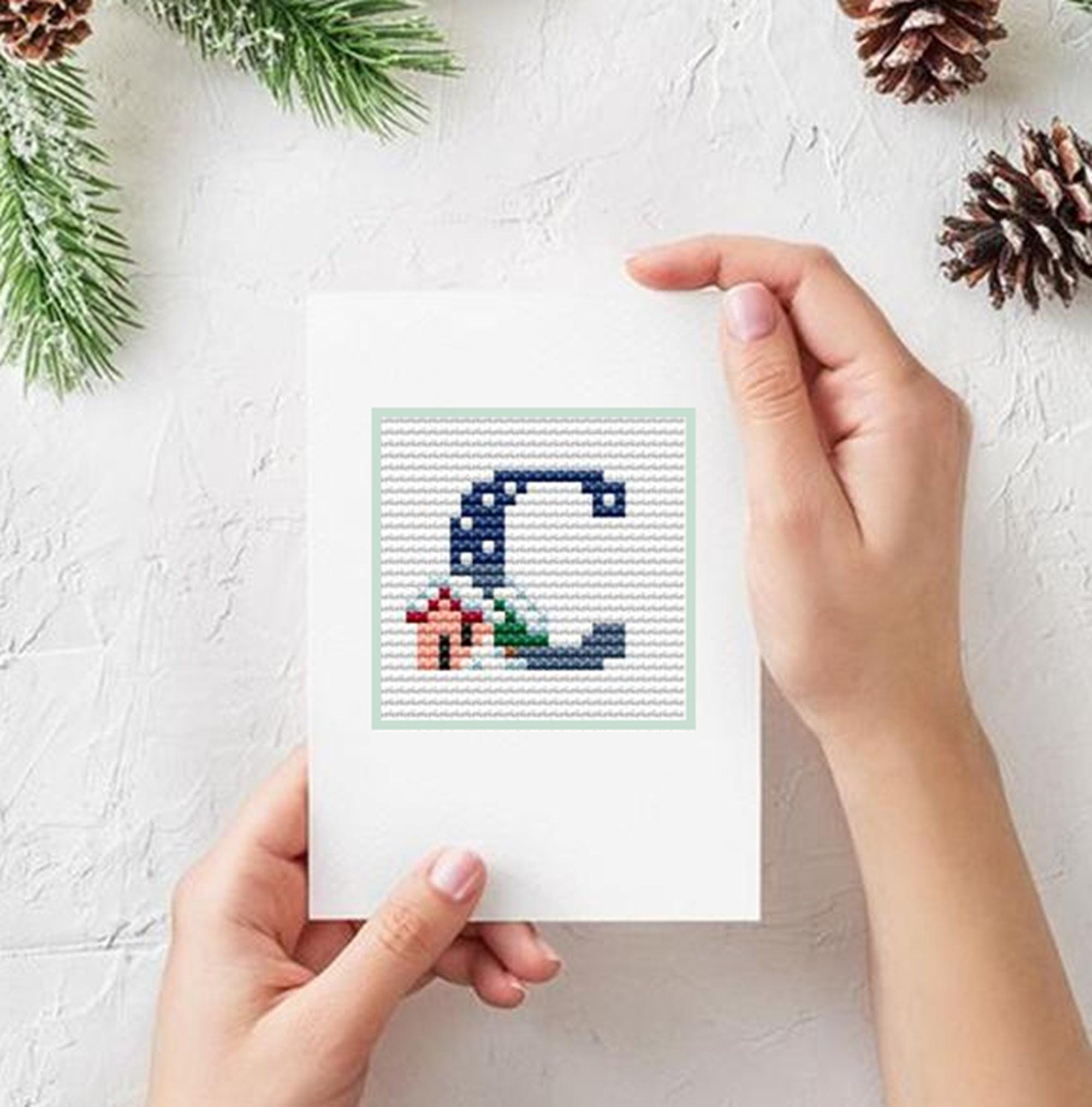 Christmas Alphabet Chart Cross Stitch Pattern, Monogram Letters, ABC ...