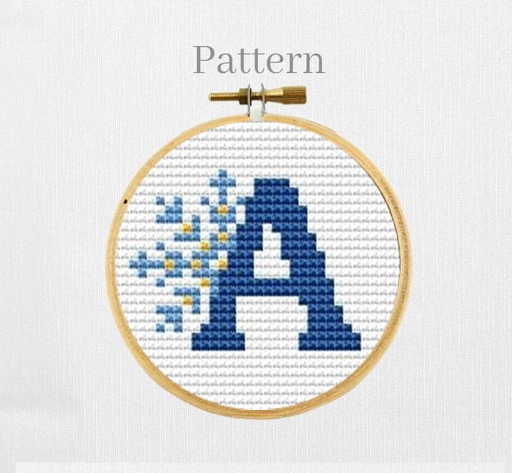 Snowflake Alphabet Cross Stitch Pattern, Monogram Alphabet Chart, Cross ...