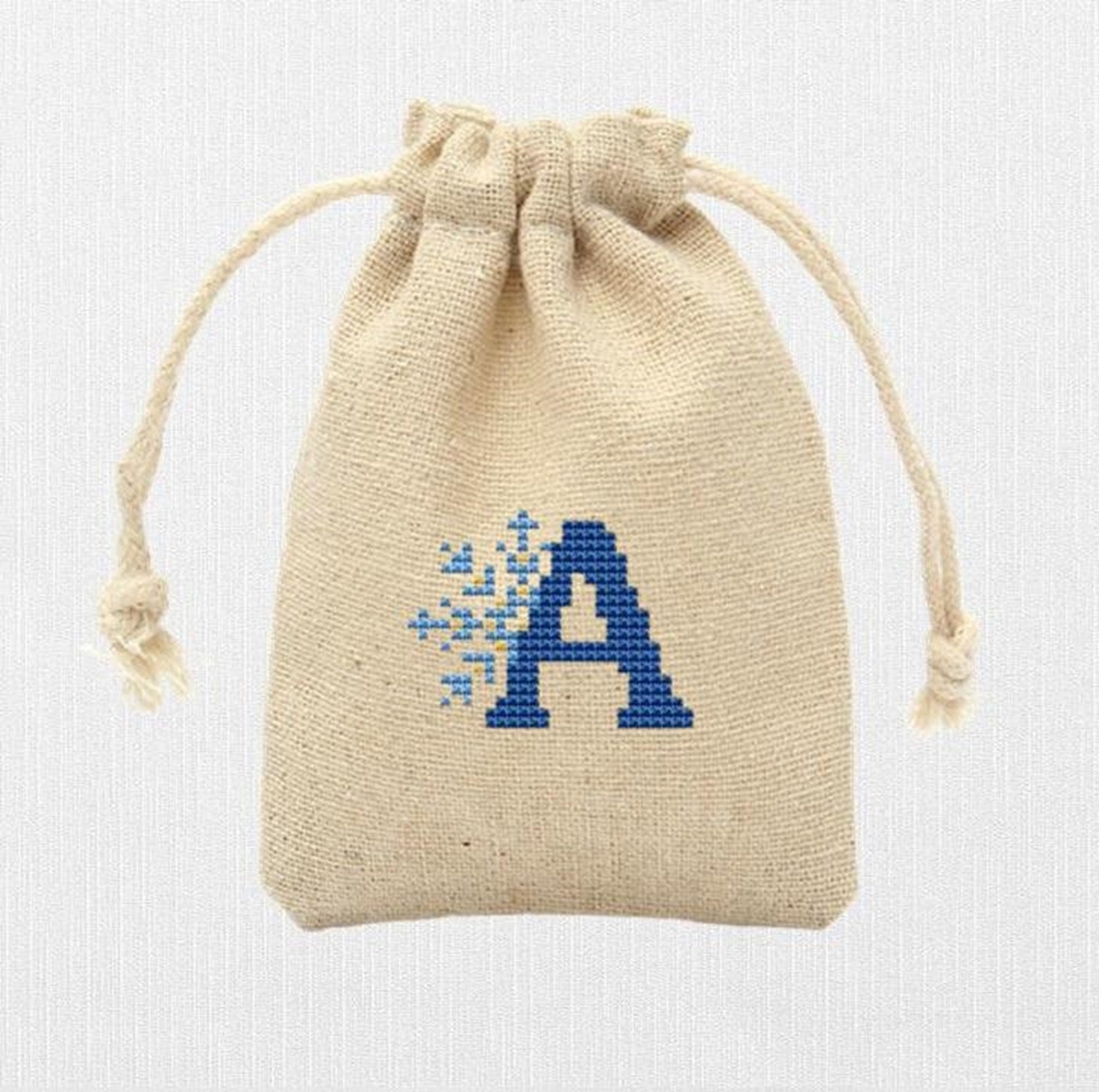 Snowflake Alphabet Cross Stitch Pattern, Monogram Alphabet Chart, Cross ...