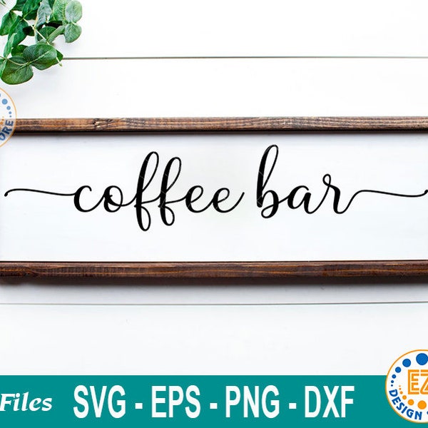 Coffee Bar Svg - Etsy