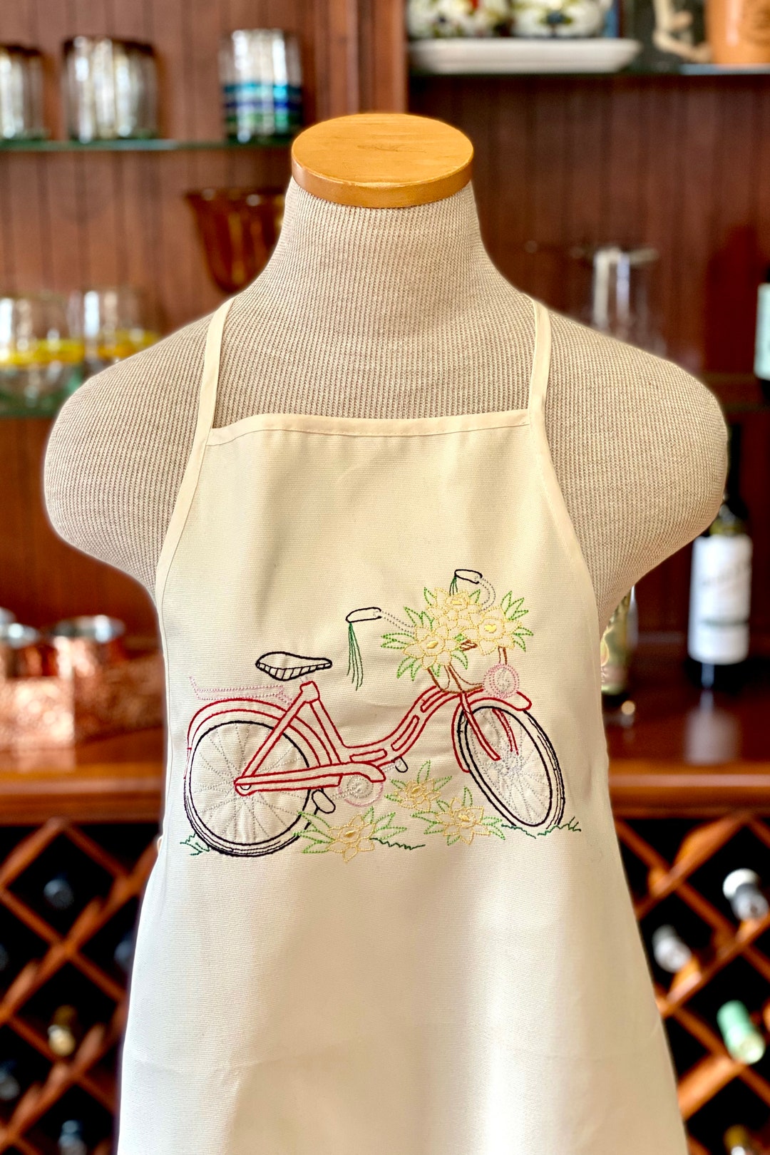 Spring Bike Ride Apron - Etsy