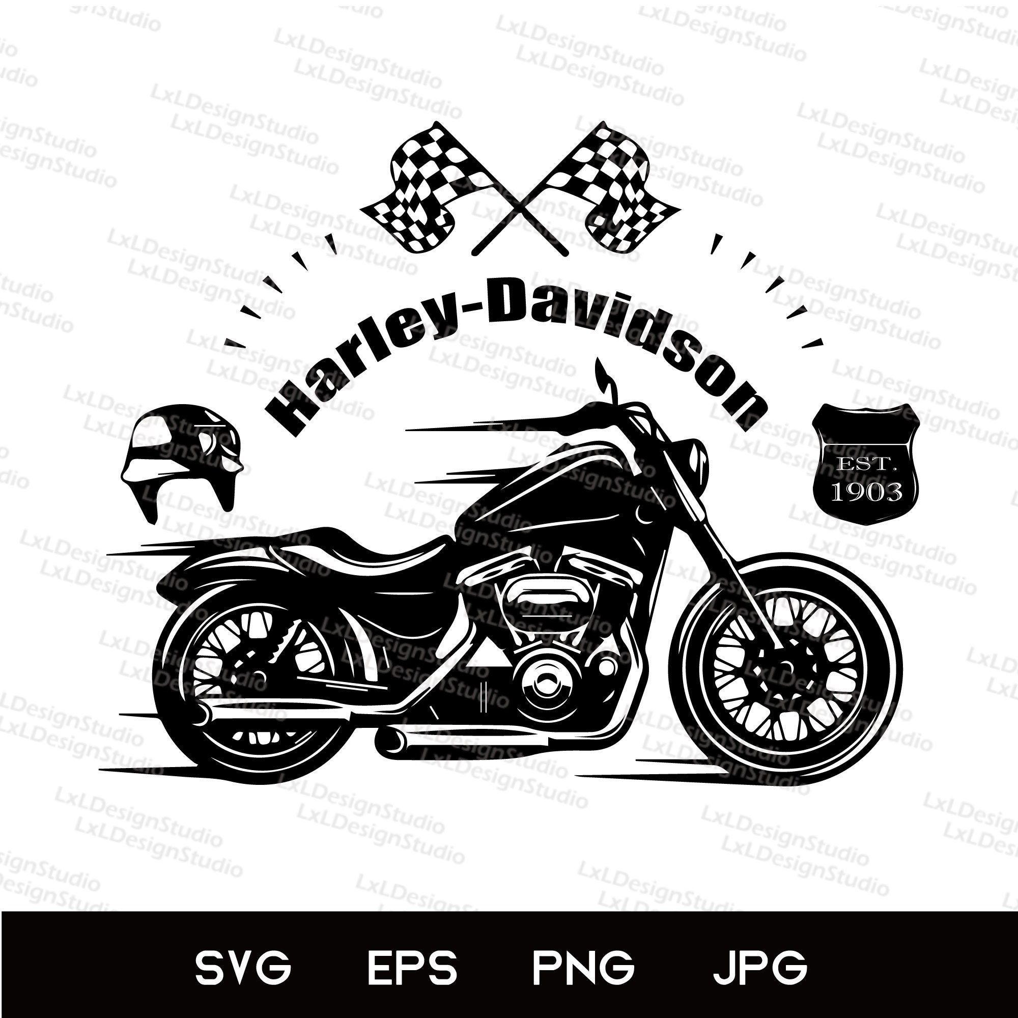 Harley Davidson svg Harley Motorcycle svg Harley Davidson | Etsy
