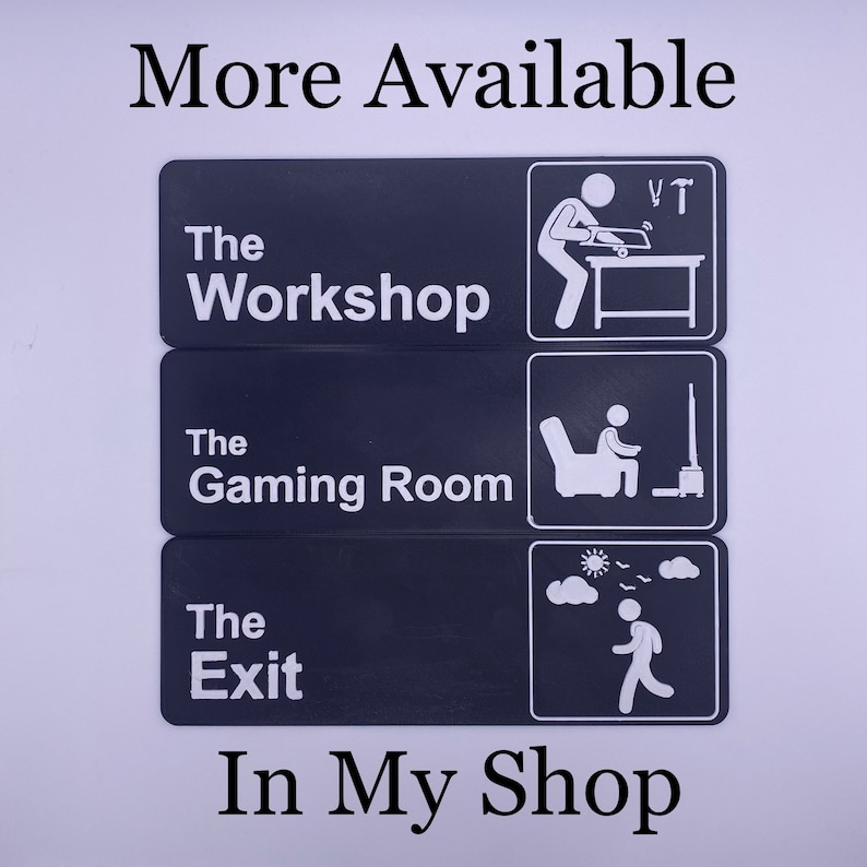 The Exit Sign 3D Printed Office Theme Sign the Exit Plaque - Etsy