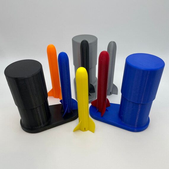 Desktop Stomp Rocket 3D Printed Toys | Etsy