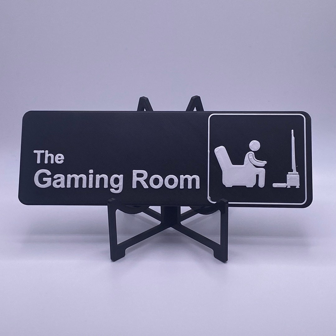 The Gaming Room Sign 3D Printed | Office Theme Sign | the Gaming Room ...