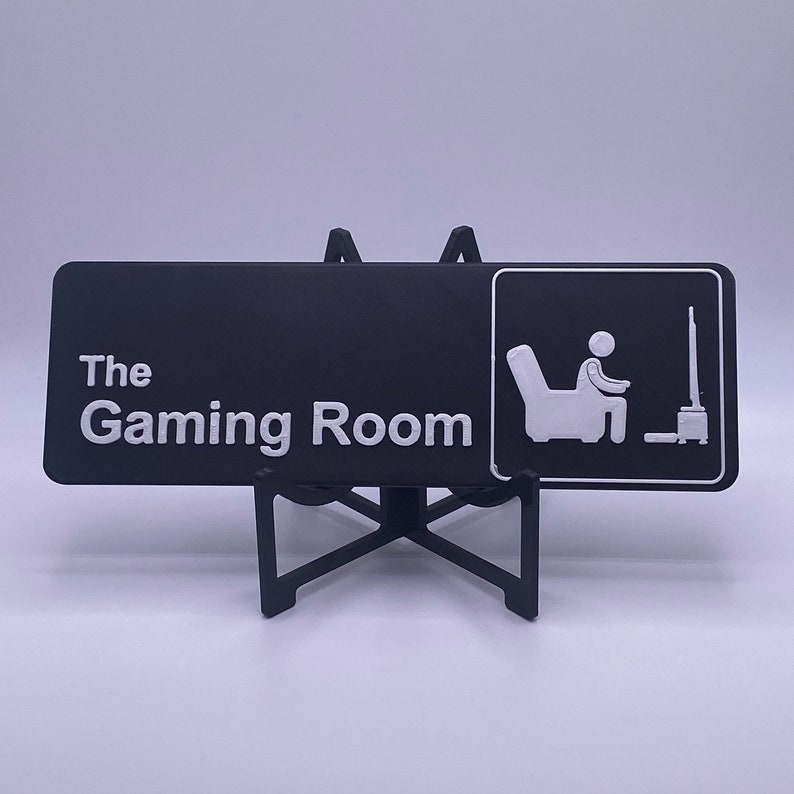 The Gaming Room Sign 3D Printed Office Theme Sign the - Etsy