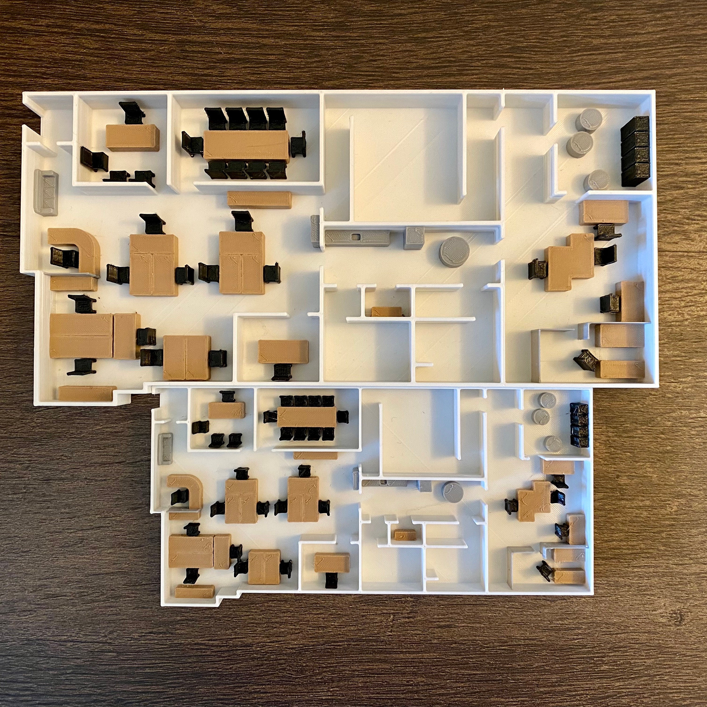 The Office 3D Floor Plan Colored | 3D Printed - Etsy