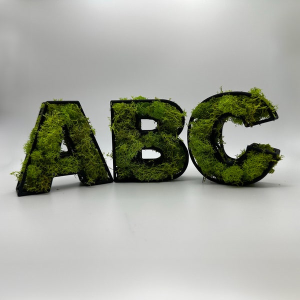 Moss Letters - Etsy