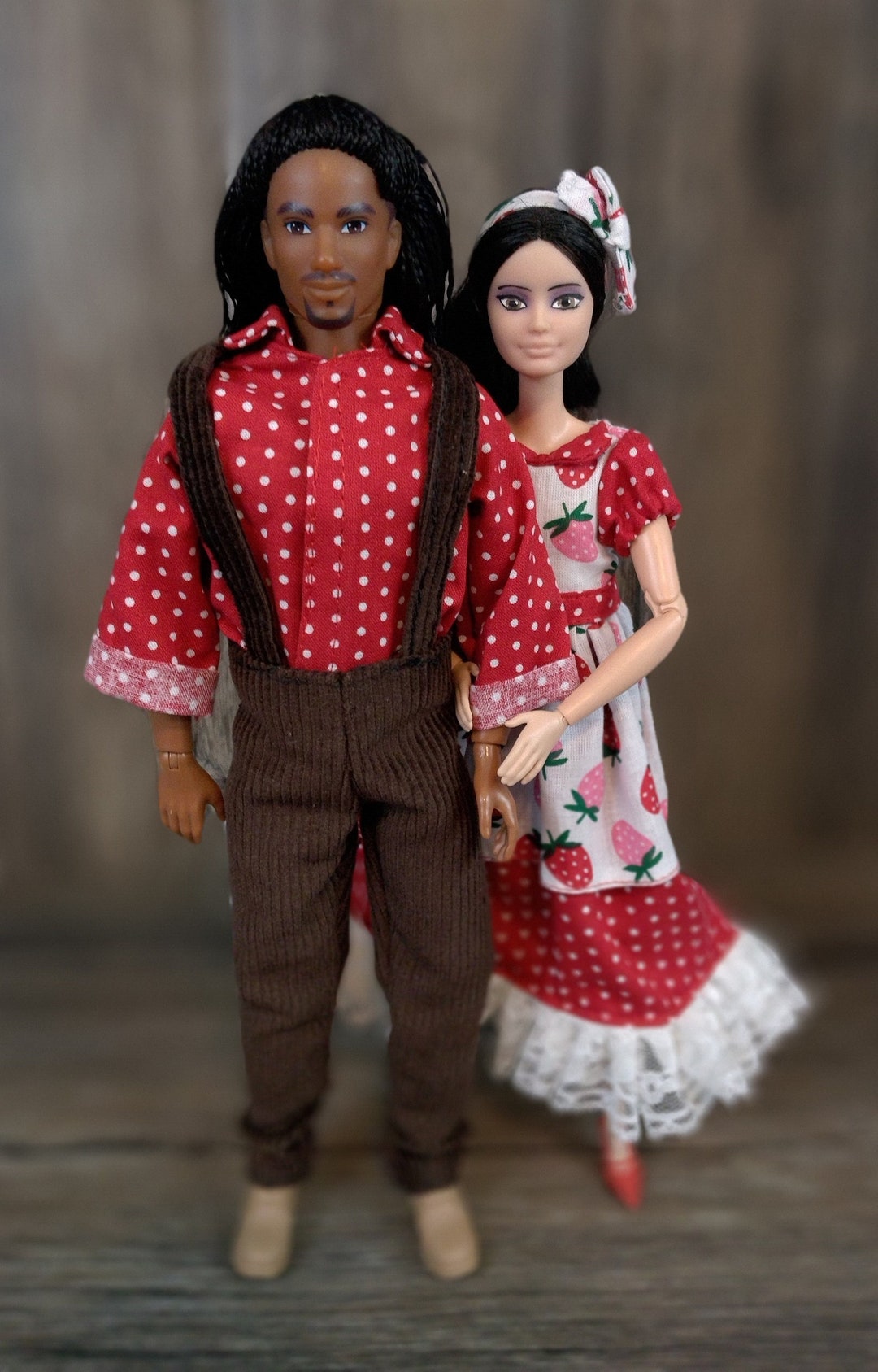 Valentine's Day Doll Couple Outfits/ Matching Outfits for Doll Couples ...
