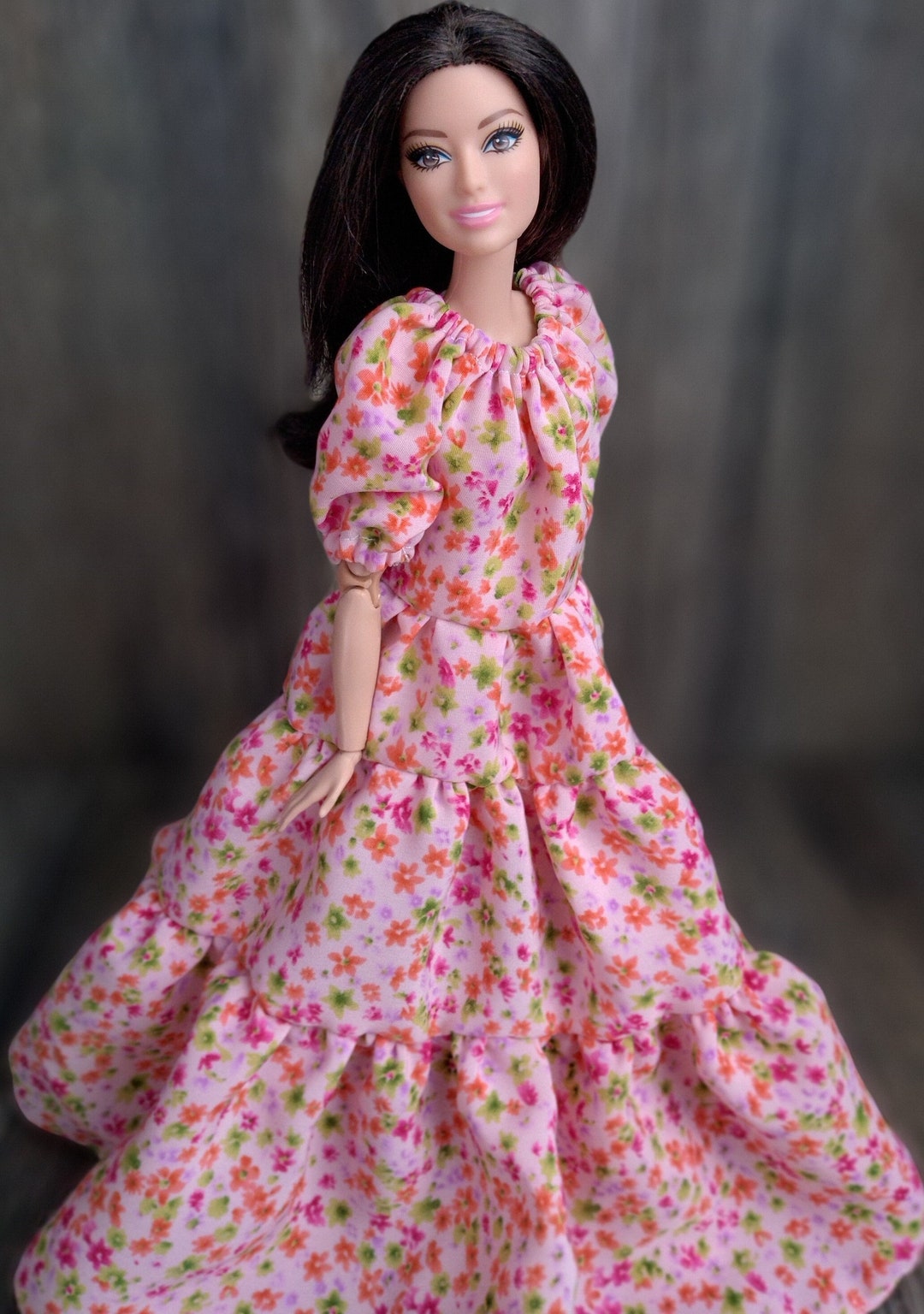 Beautiful Flowing Spring Barbie Doll Dress - Etsy
