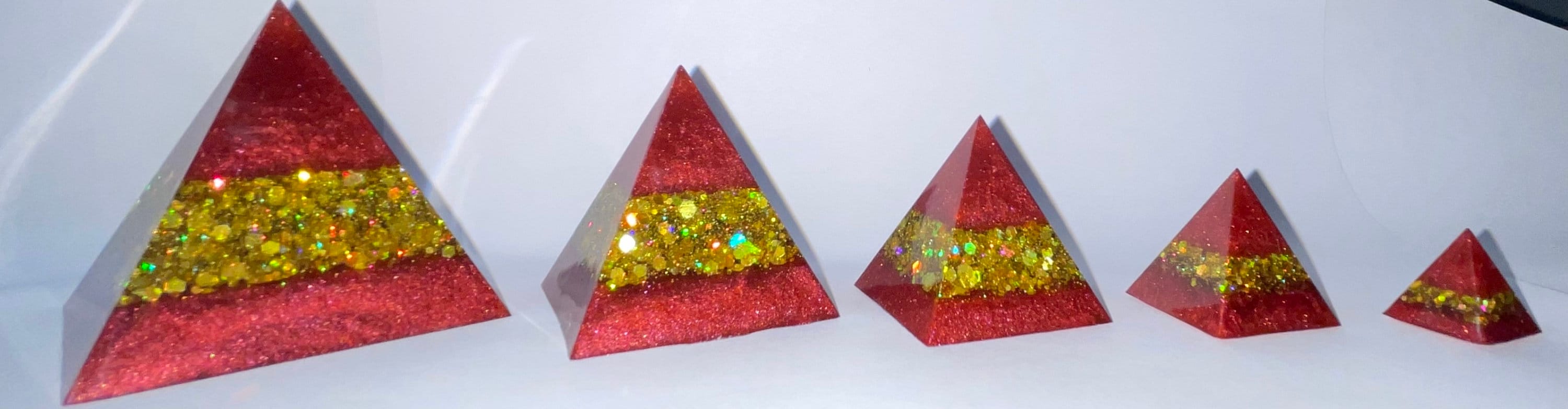 Resin Egyptian Pyramids Set of 5 - Etsy