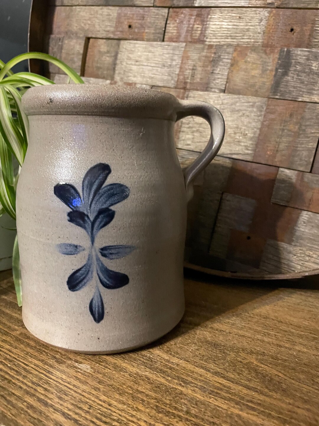 Rowe Pottery Works 2004 Yogurt Pitcher With 7.5" Tall Leaf Design - Etsy