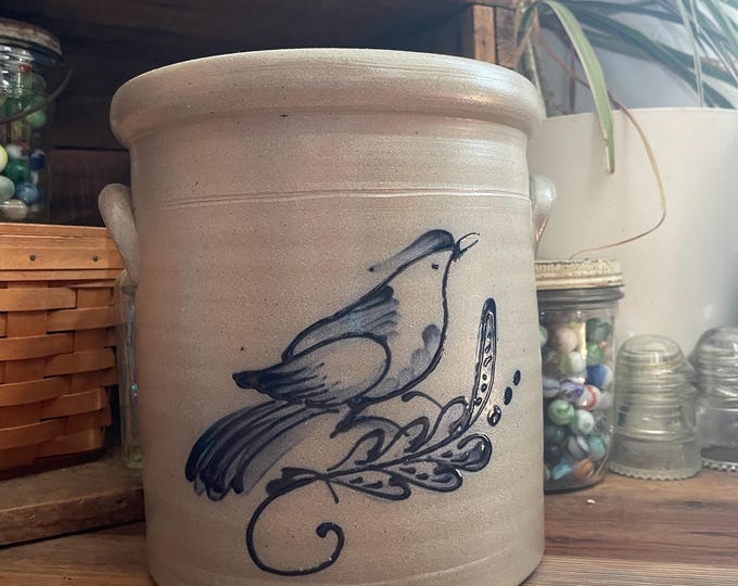 ROWE Pottery Works 1986 Museum of Folk Art Collection 1 1/2 Gallon ...