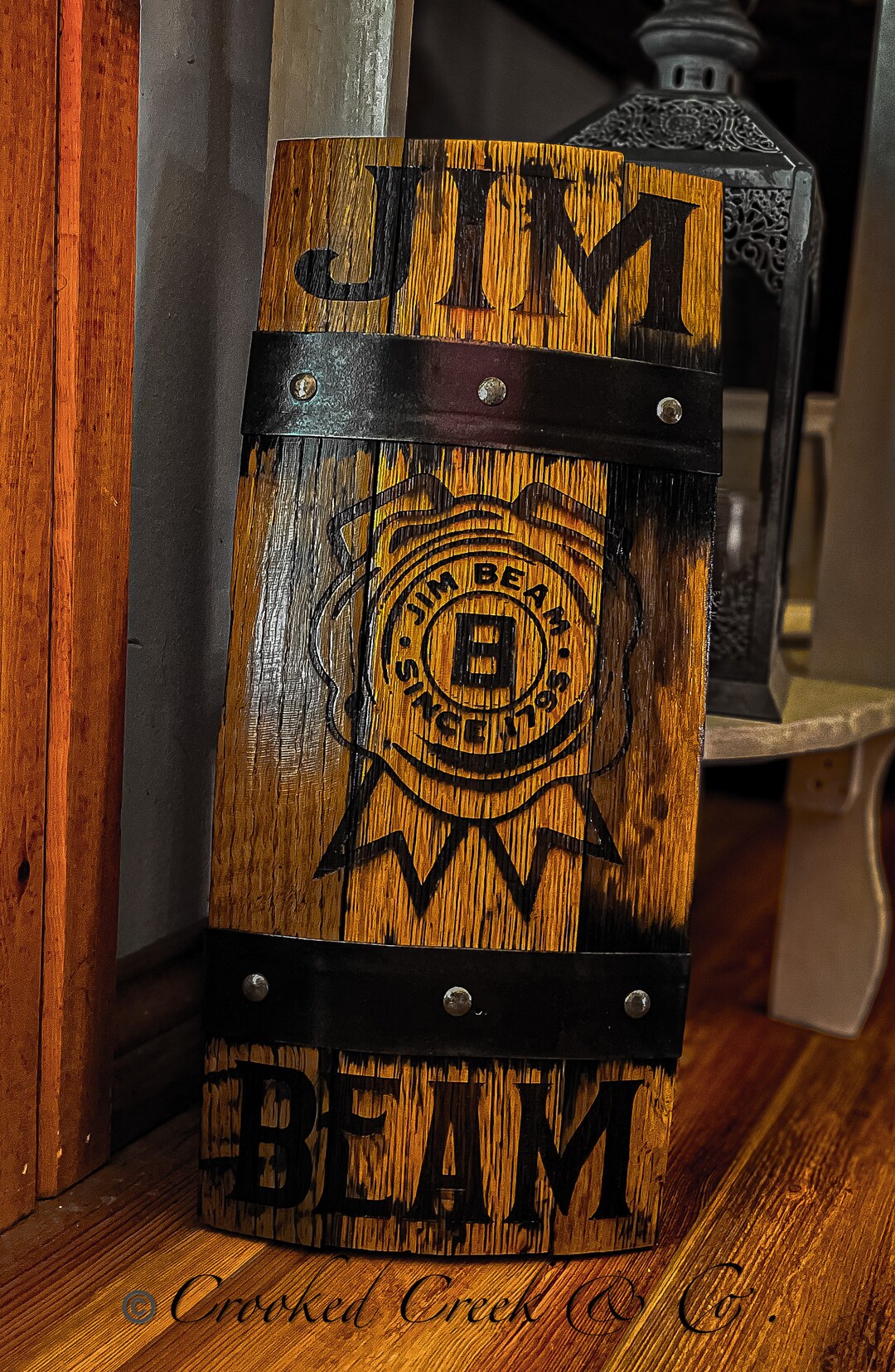 Whiskey Barrel Stave Wall Décor Jim Beam Kentucky Distillery - Etsy