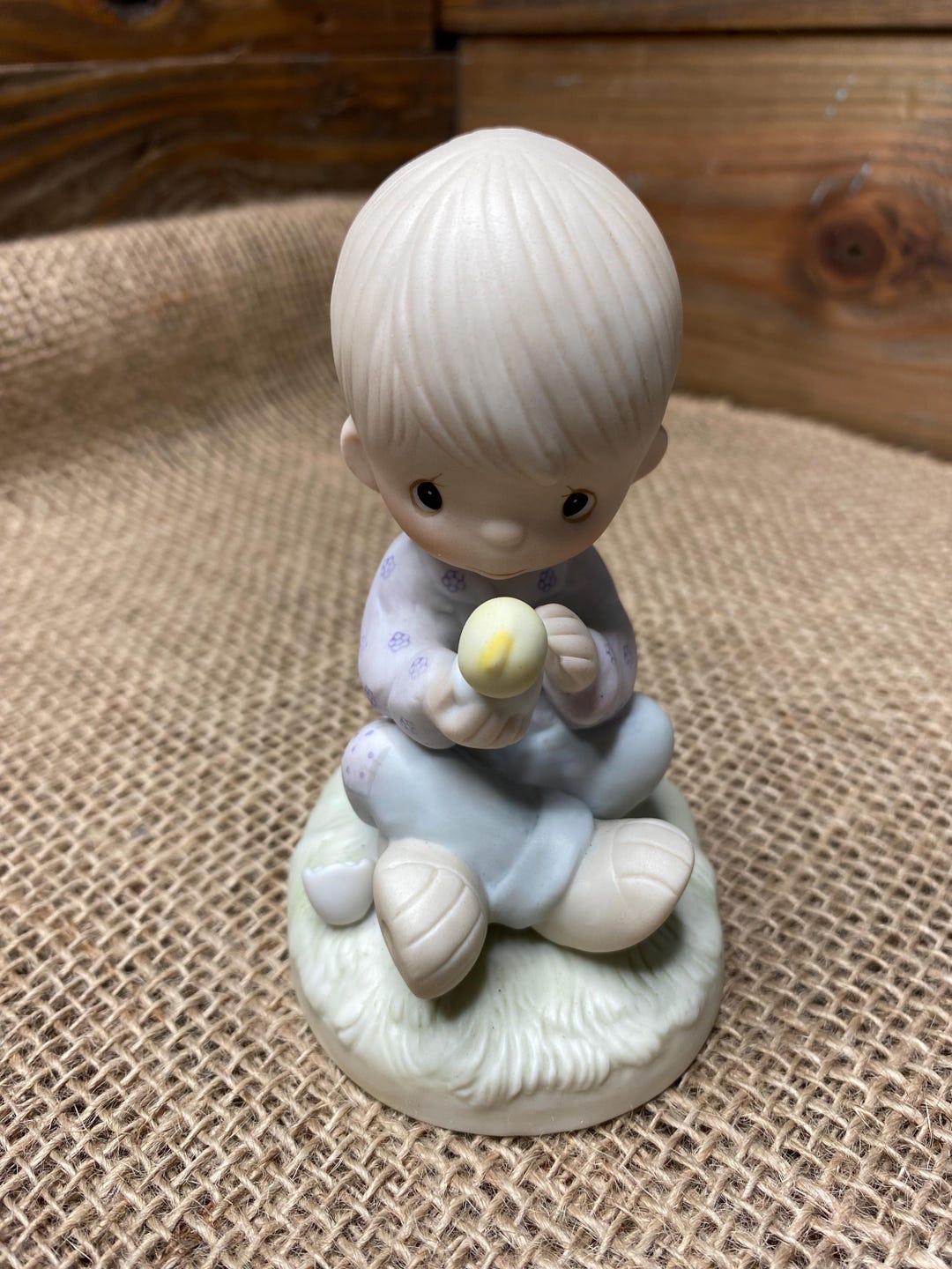 Vintage Precious Moments Figure *I Believe in Miracles -little Boy by ...