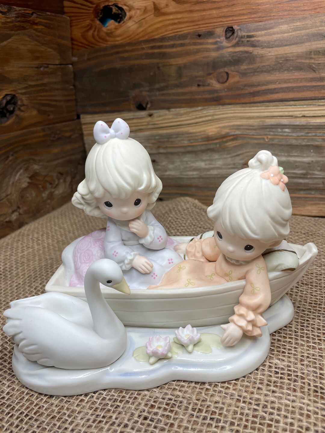 Vintage Precious Moments Figure *sharing Our Time is so Precious ...