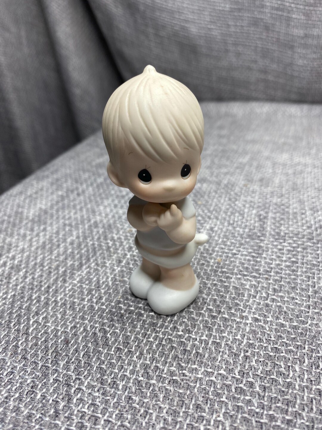 Vintage Precious Moments Figure *boy Baby Standing by Enesco (retired ...