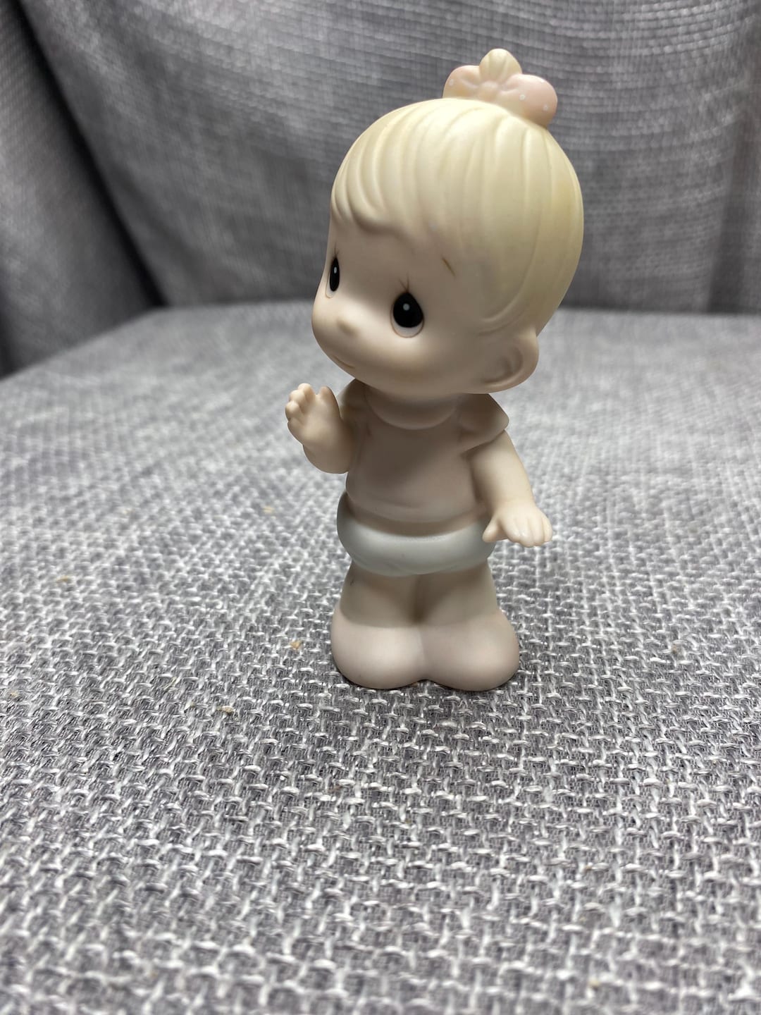 Vintage Precious Moments Figure *girl Baby Standing by Enesco (retired ...