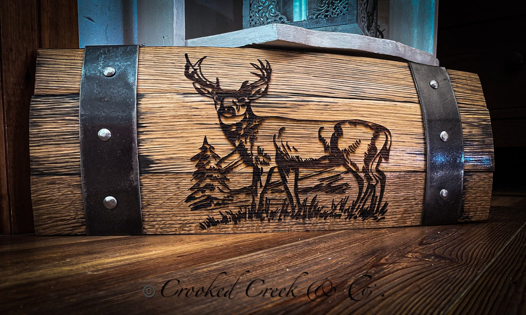 Whiskey Barrel Stave Wall Décor Whitetail Deer - Handcrafted From ...