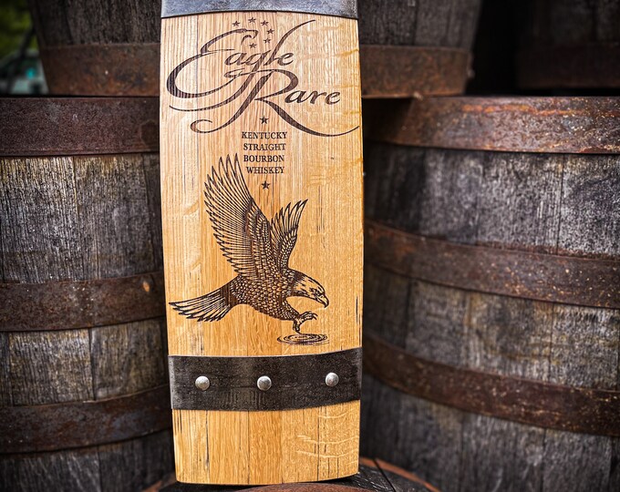 Whiskey Barrel Stave Wall Decor- Eagle Rare Handcrafted From Kentucky ...