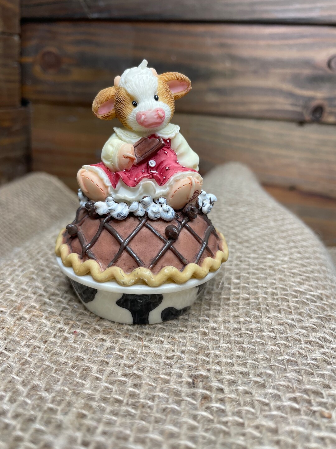 Mary Moo Moos "you're A Sweet Friend" Cow Pie 1998 - Chocolate Pie - Etsy