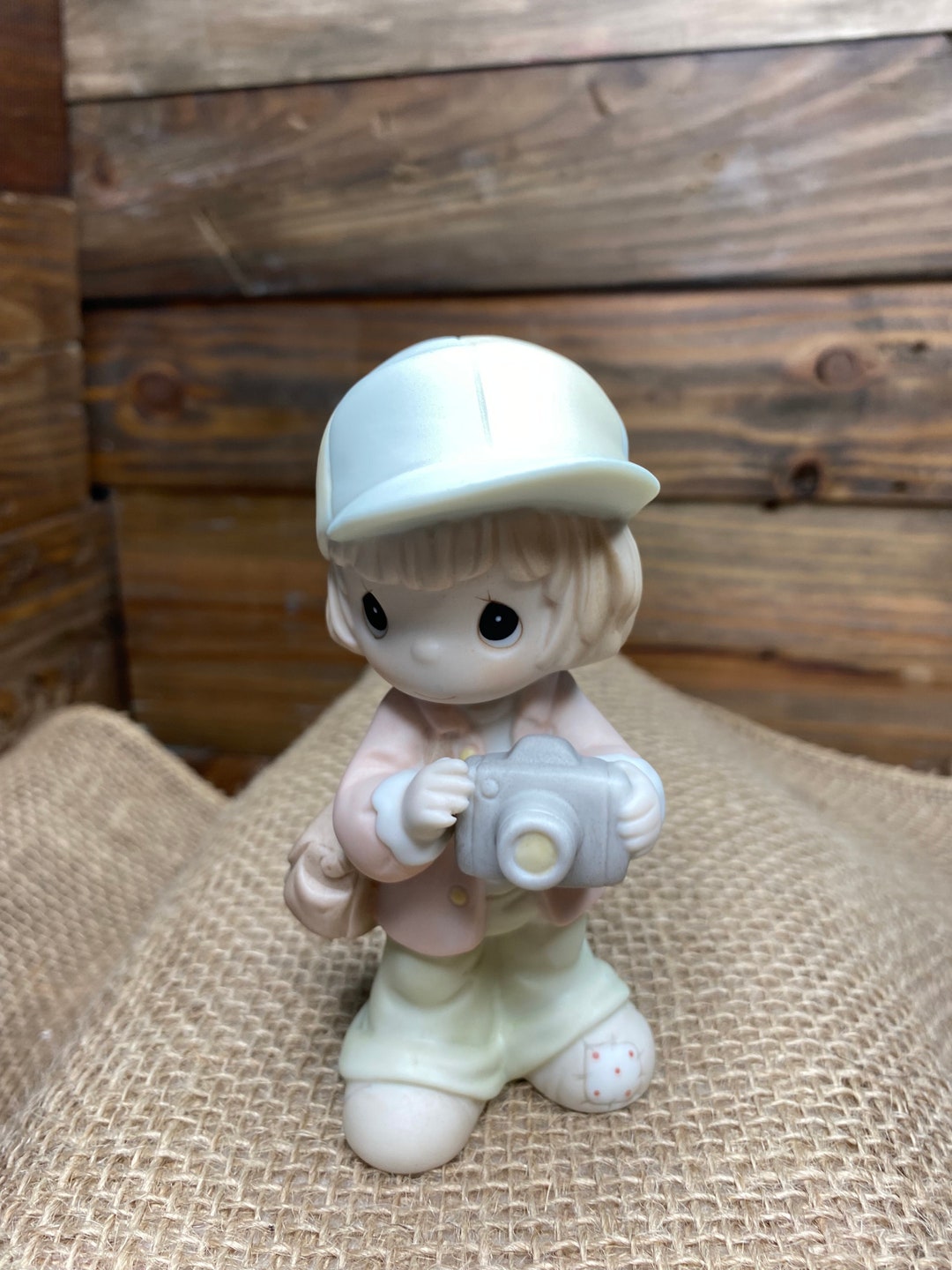 Vintage Precious Moments Figure Boy Taking Photos Collectors Club ...