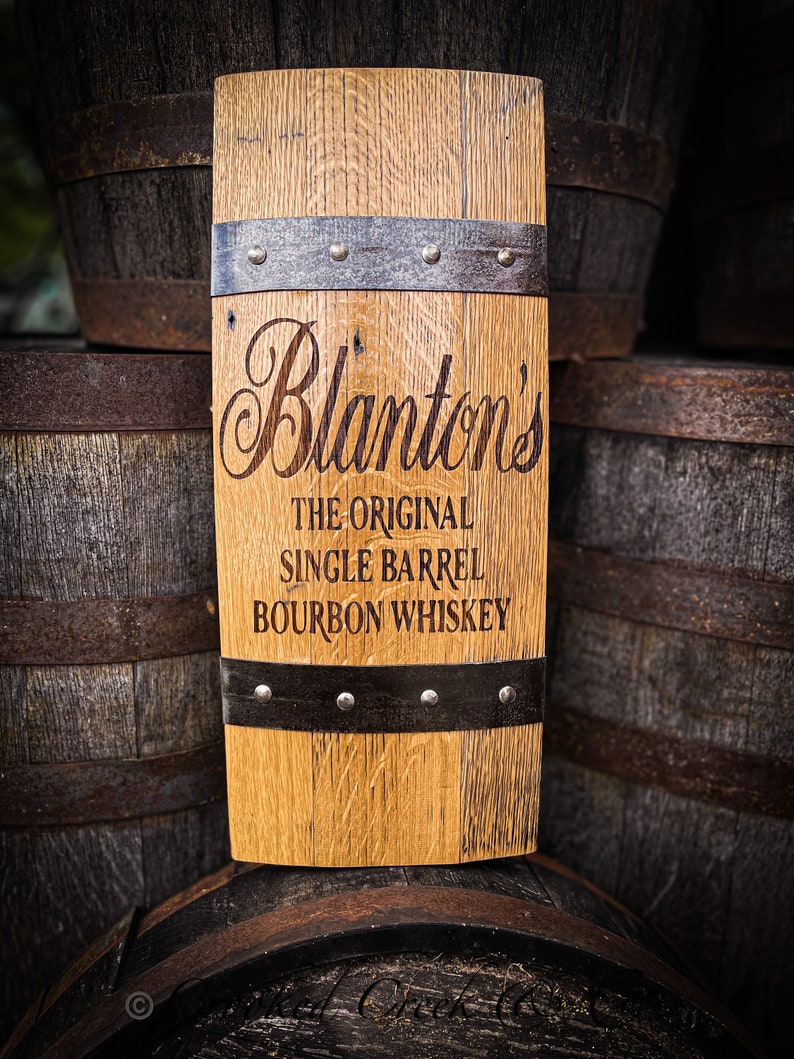 Whiskey Barrel Stave Wall Decor Blantons Handcrafted From - Etsy