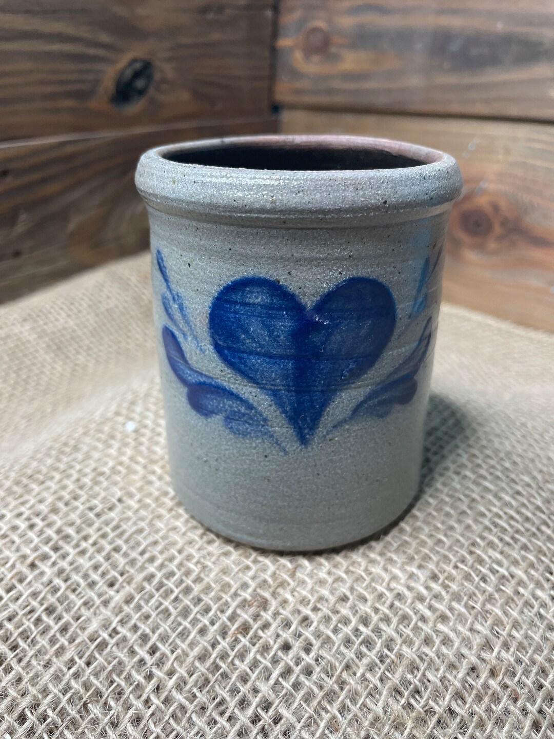 ROWE Pottery Works 1993 3 Heart Crock - Etsy