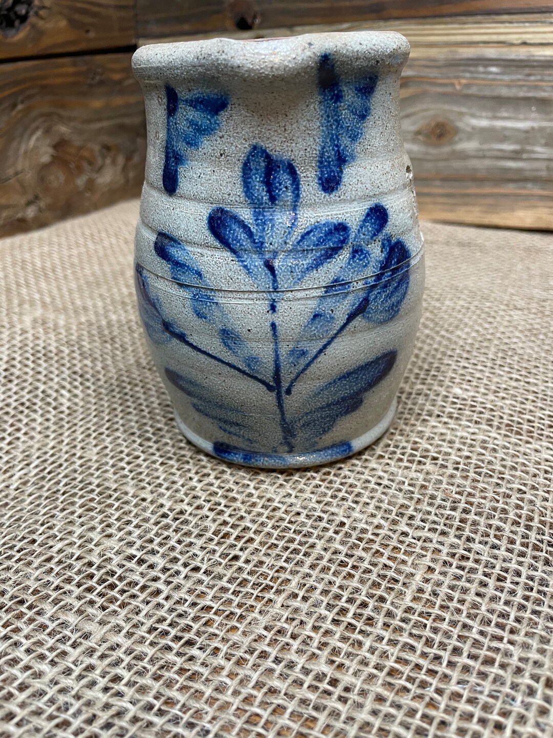ROWE Pottery Works 1987 AARFAC 4 1/2" Creamer With Tulip Design Salt ...