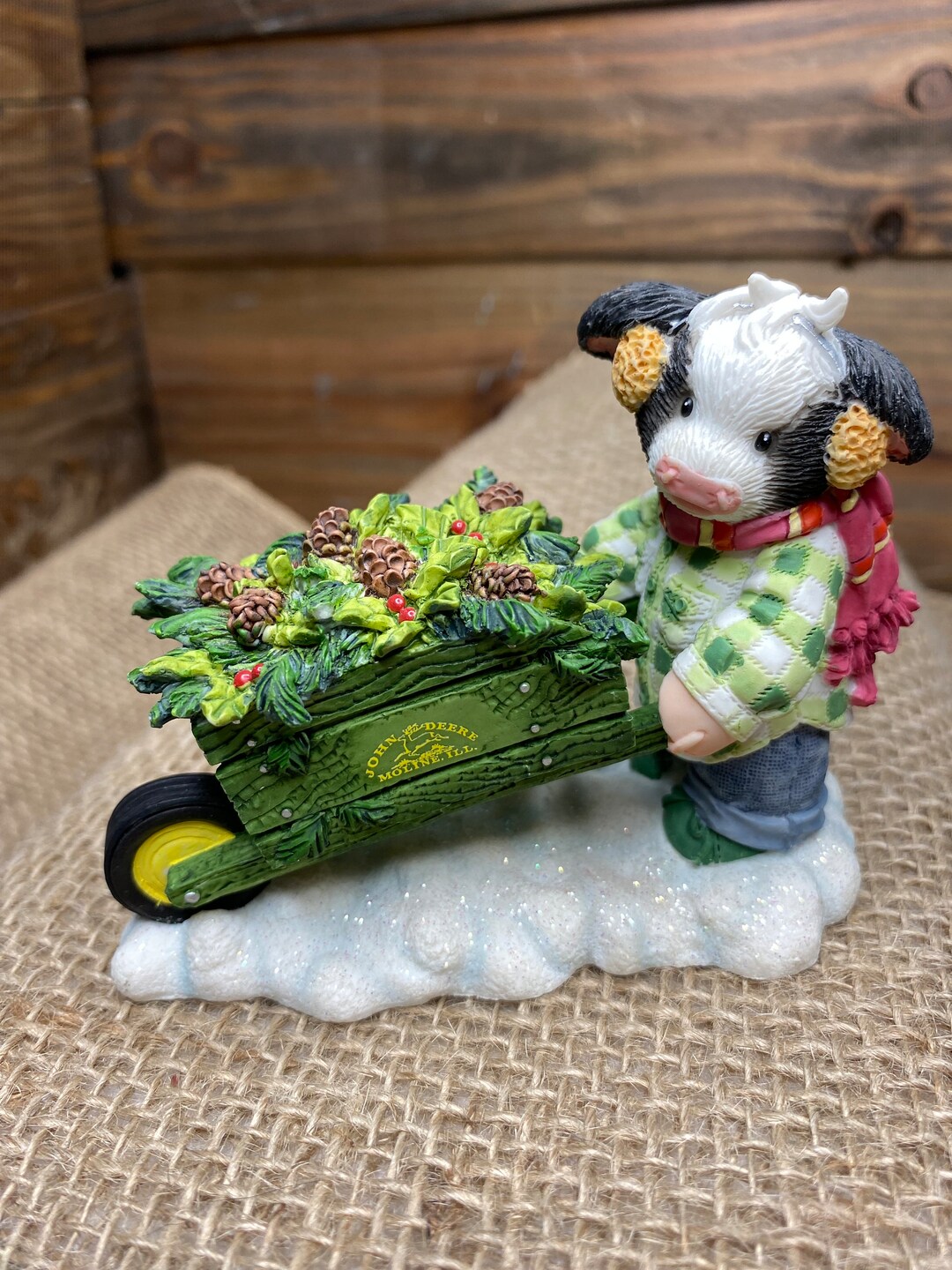 Mary Moo Moos - John Deere- " Wheel Have A Beautiful Christmas" 2001 - Etsy