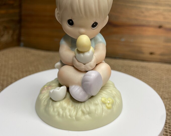 Vintage Precious Moments Figure *I Believe in Miracles -baby by Enesco ...