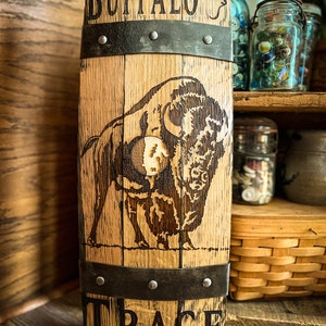 Whiskey Barrel Stave Wall Décor buffalo Trace Wall Hanger Handcrafted ...