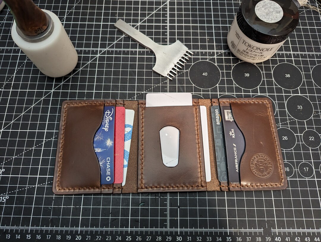 The Morgan E - Horween Chromexcel Trifold Wallet - Etsy