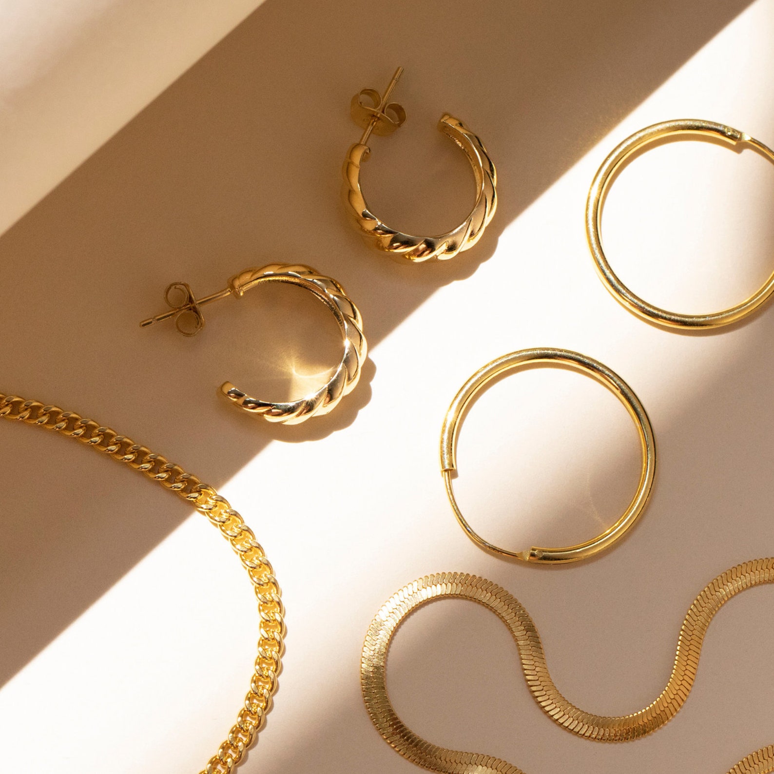 Aesthetic Simple Hoop Earrings Silver Or Gold Hoop Earrings Etsy
