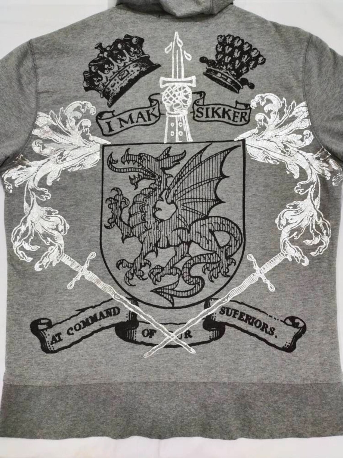 Rare International Concept Hoodie Full Zipper Dragon Logo | Etsy