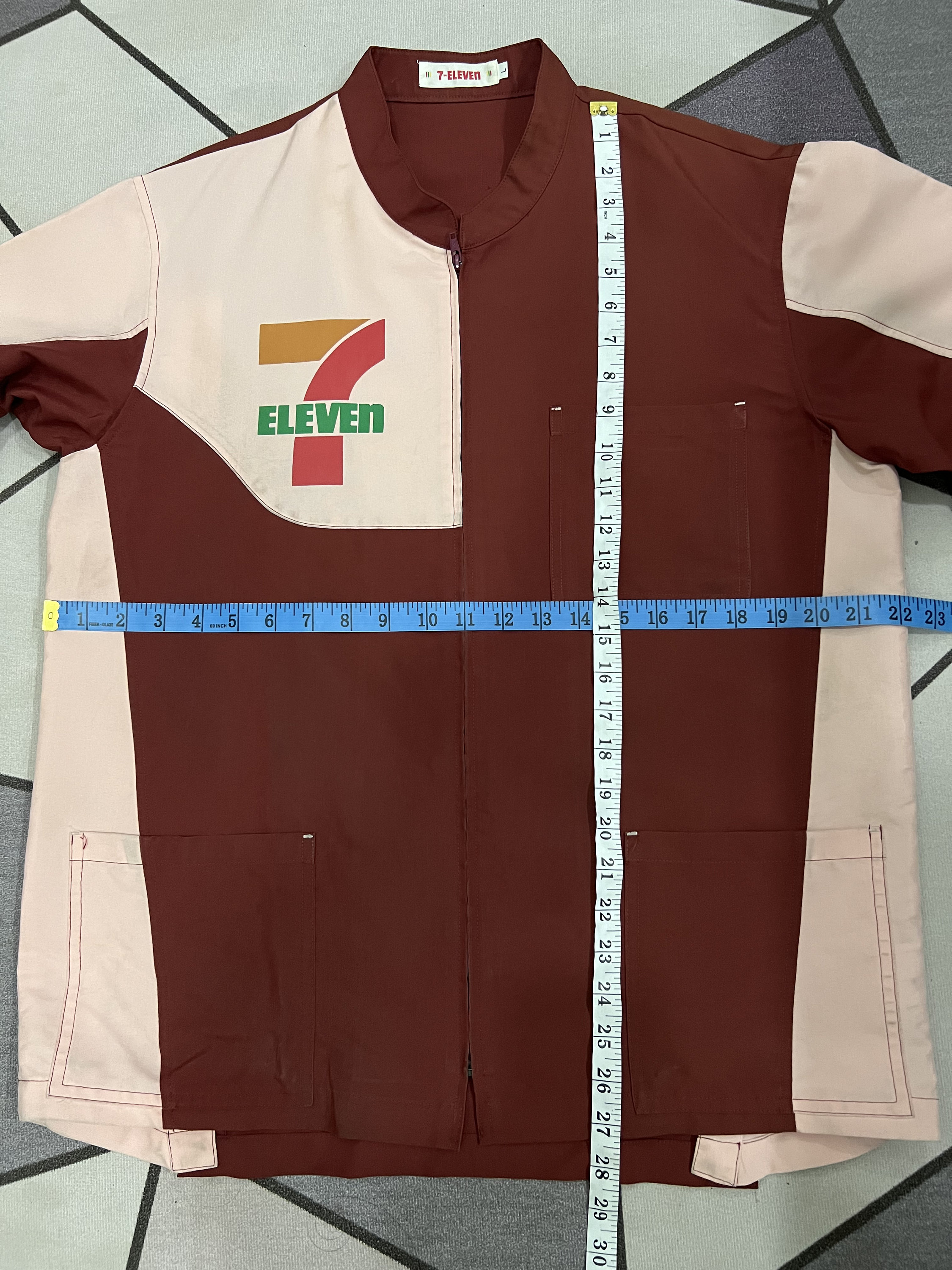 Vintage 90s 7 Eleven Workers Zipper Uniform Large Size on Tag - Etsy