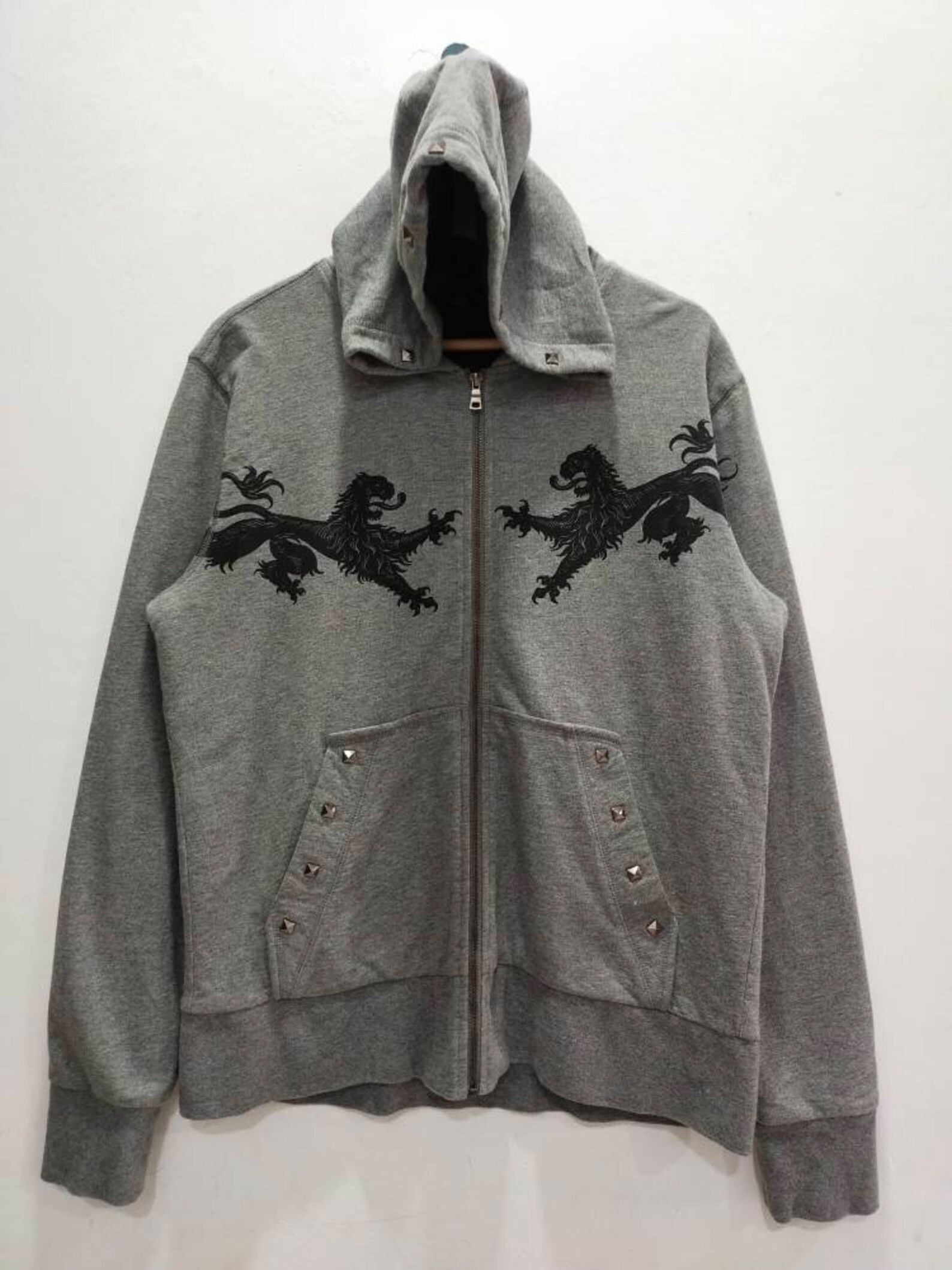 Rare International Concept Hoodie Full Zipper Dragon Logo - Etsy