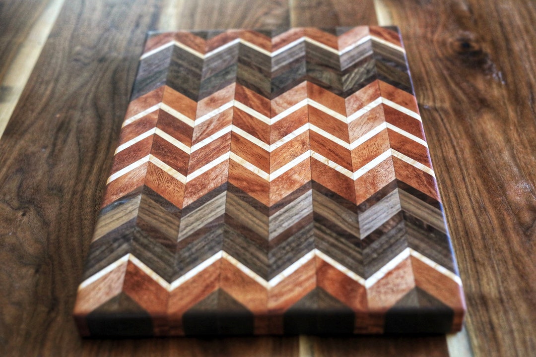 Chevron Pattern Cutting Board - Etsy