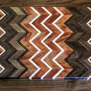 Chevron Pattern Cutting Board - Etsy