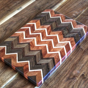 Chevron Pattern Cutting Board - Etsy