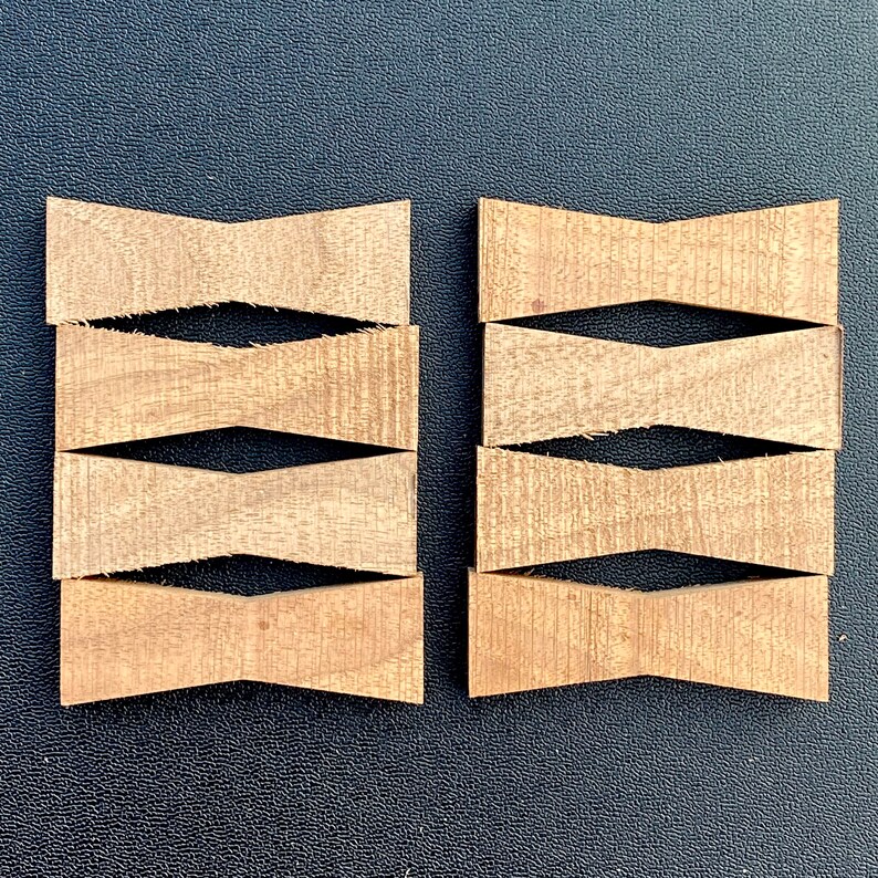Walnut Bow Tie Inlay - 8 Pack (MEDIUM) - Etsy