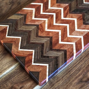Chevron Pattern Cutting Board - Etsy